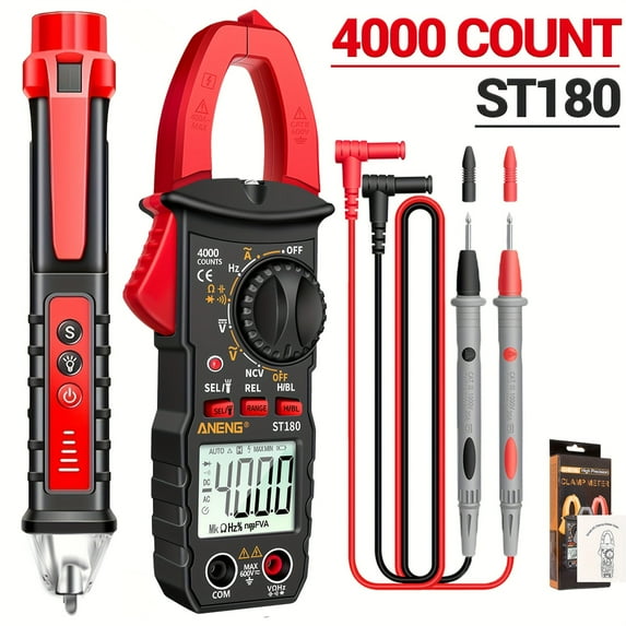 ST180 Digital Clamp Meter Multimeter - NCV Function | Tests AC/DC ...