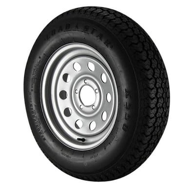 Trailer Tire on Silver Wheel - Tires for auto repair shops - Walmart ...