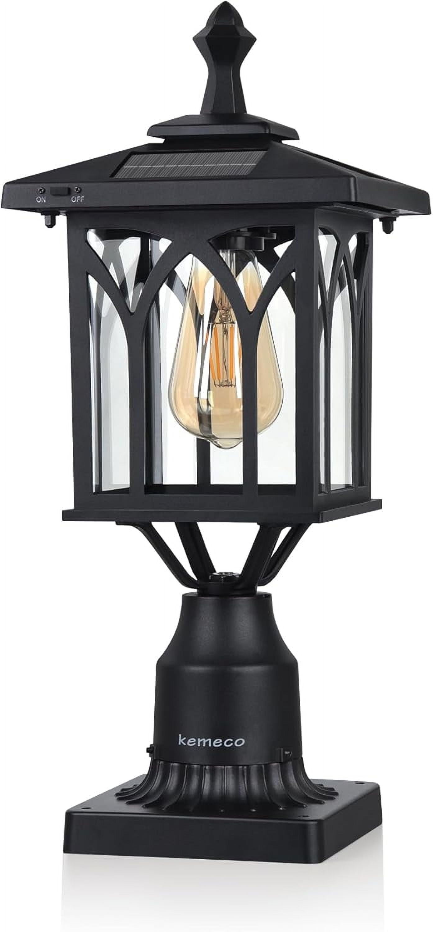 ST4328Q Solar Post Light Outdoor Cast Aluminum LED Lamp Fixture with 3 ...