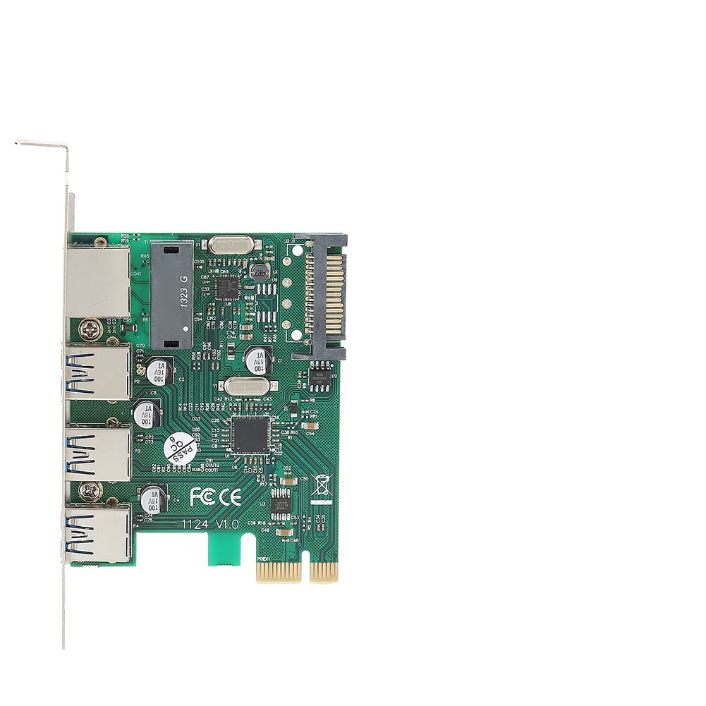 ST610 PCI E Ultra High Speed USB 3.0 Giga RJ45 Network Expansion ...