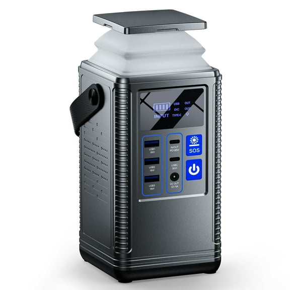 Portable Power Station,256Wh 80000mAh Solar Generator,LiFePO4 1.5 Hour ...