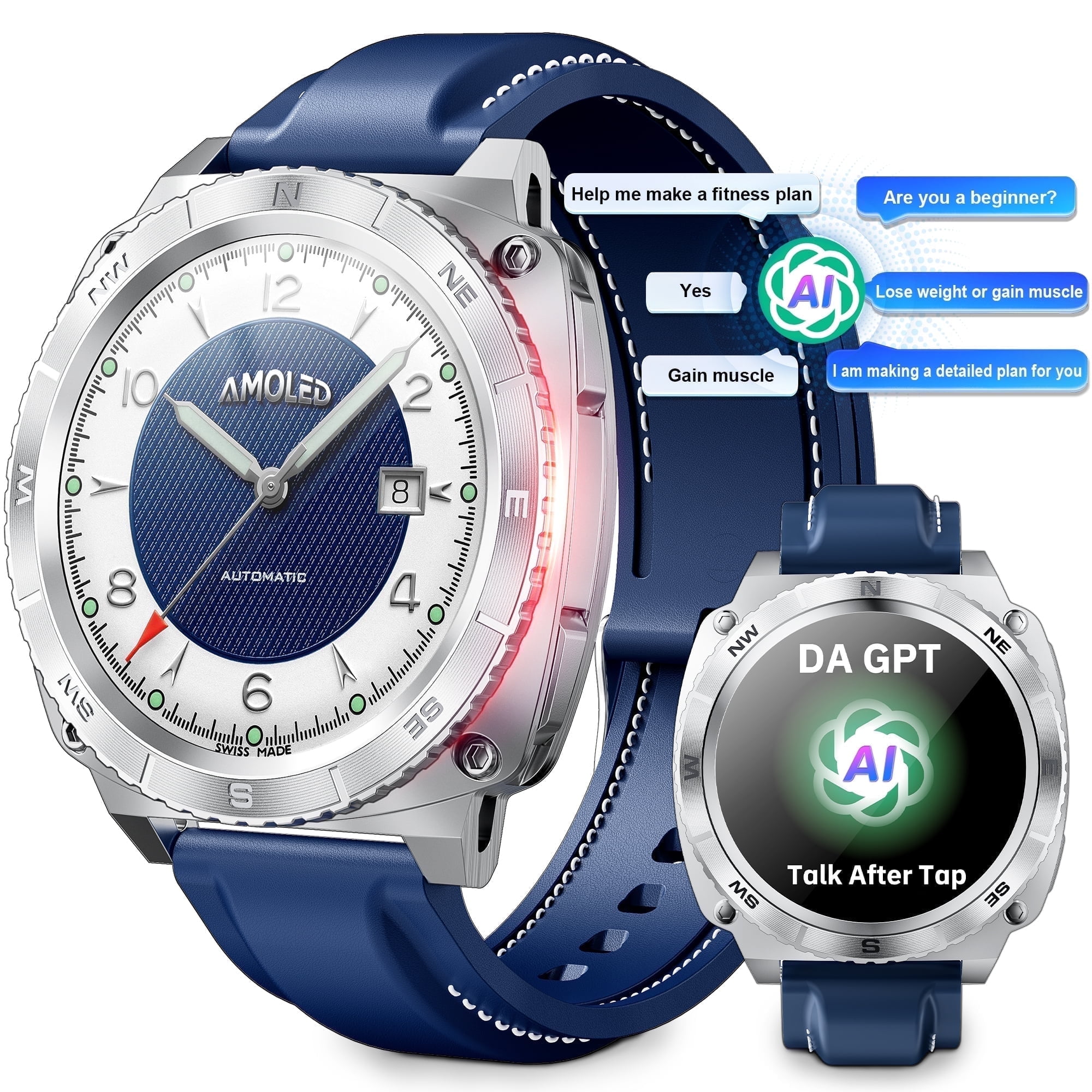 STA Smart Watch, SmartWatch with GPT, Rotating Bezel, AI Generated ...