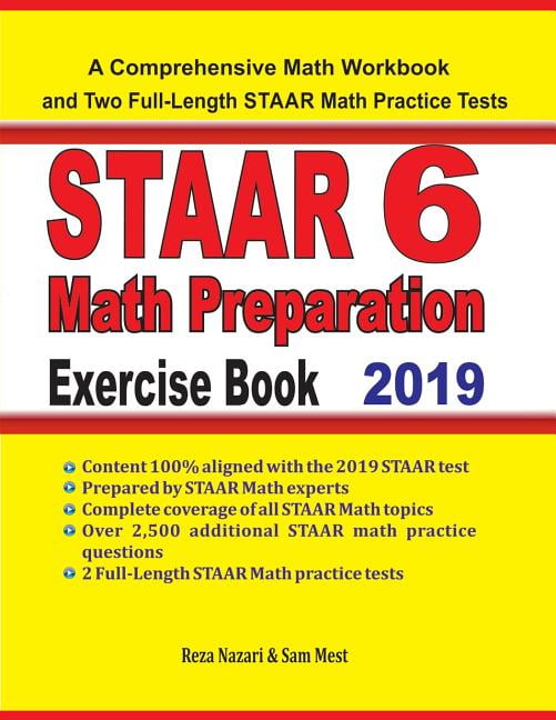 STAAR 6 Math Preparation Exercise Book: A Comprehensive Math Workbook ...