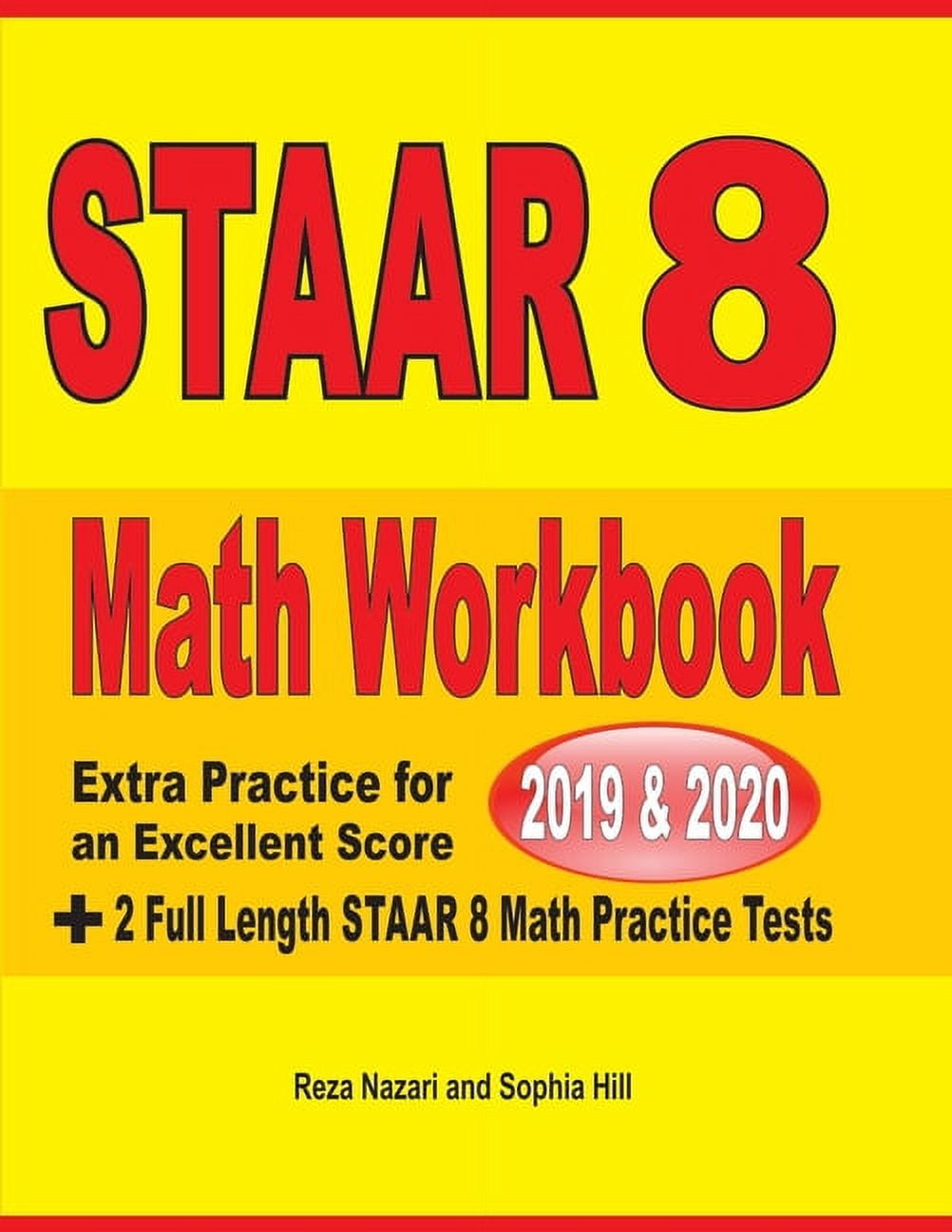 STAAR Grade 8 Math Workbook 2019 & 2020: Extra Practice for an ...