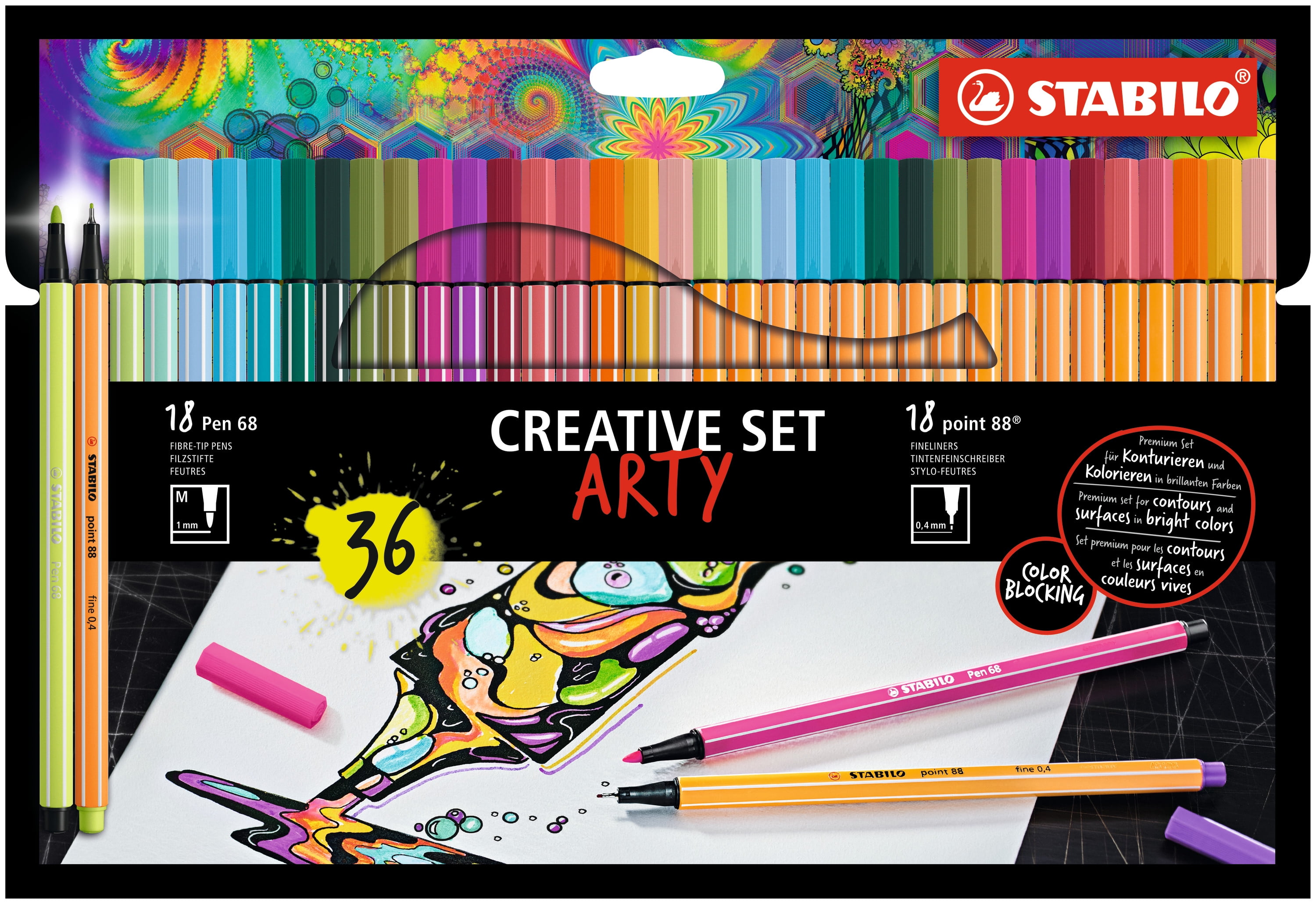 STABILO ARTY Creative Set, 36 Pens - Walmart.com