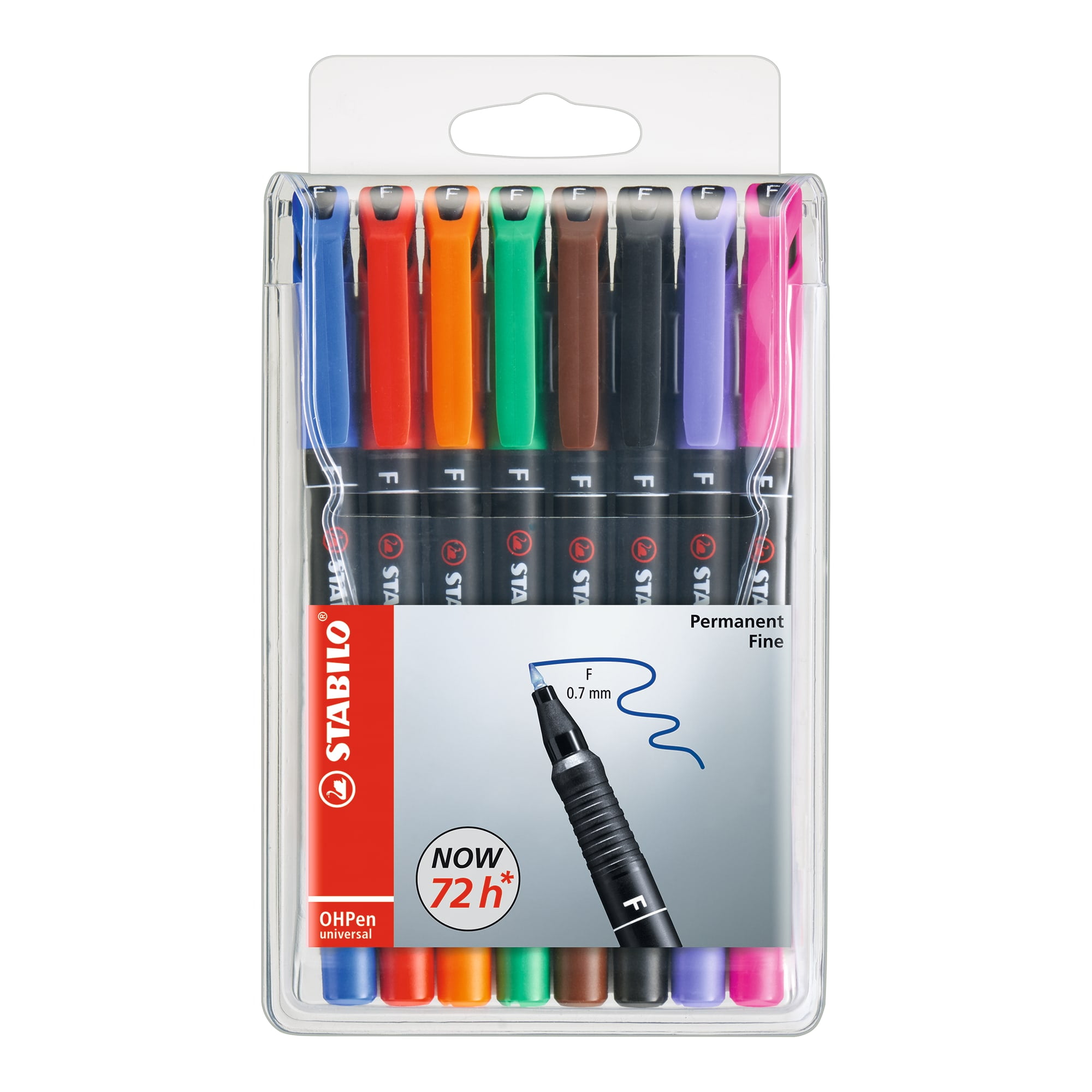 STABILO OH Pen Permanent Set, Fine, 8-Color - Walmart.com