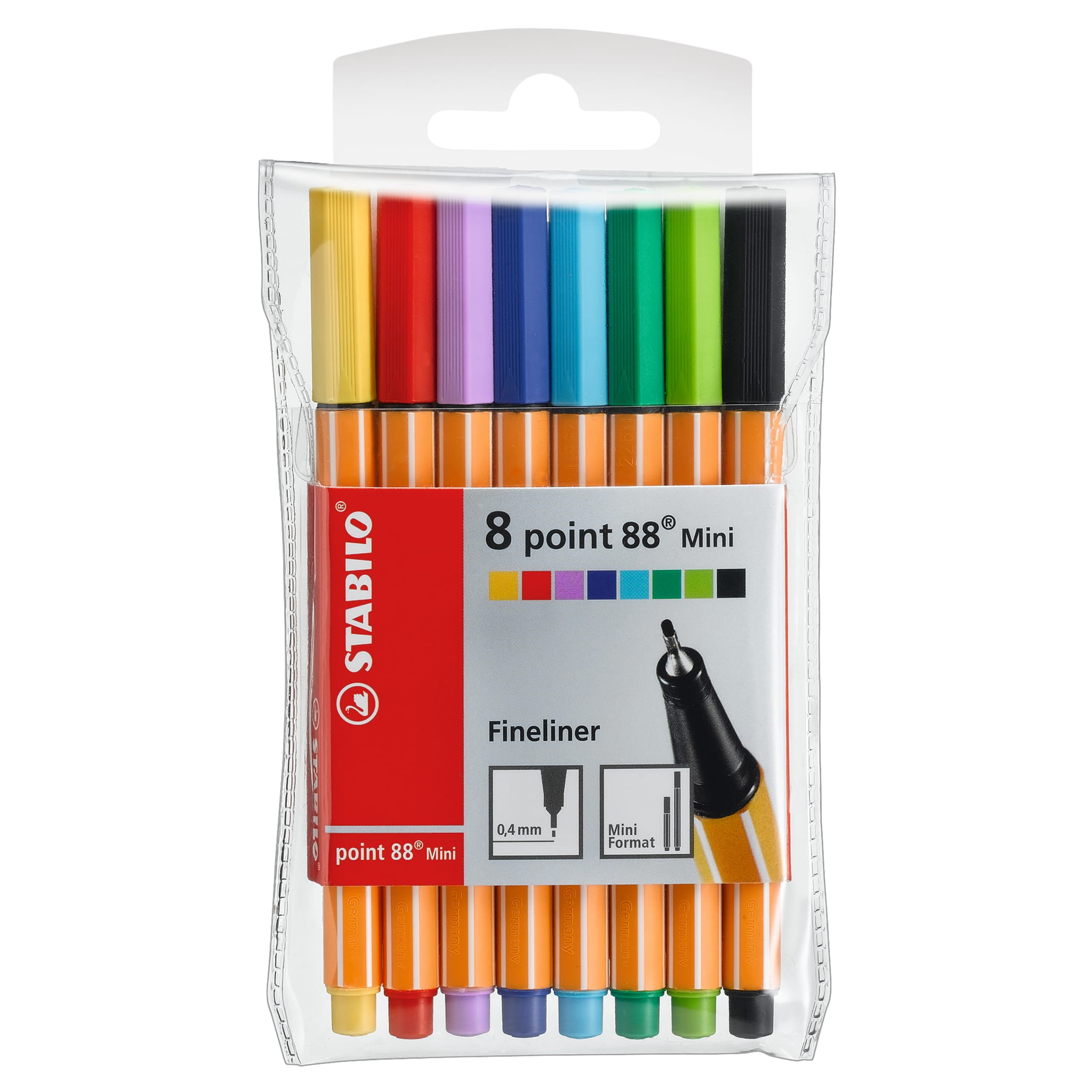 STABILO point 88 Pen BOSS MINI Wallet Set, 8-Color - Walmart.com