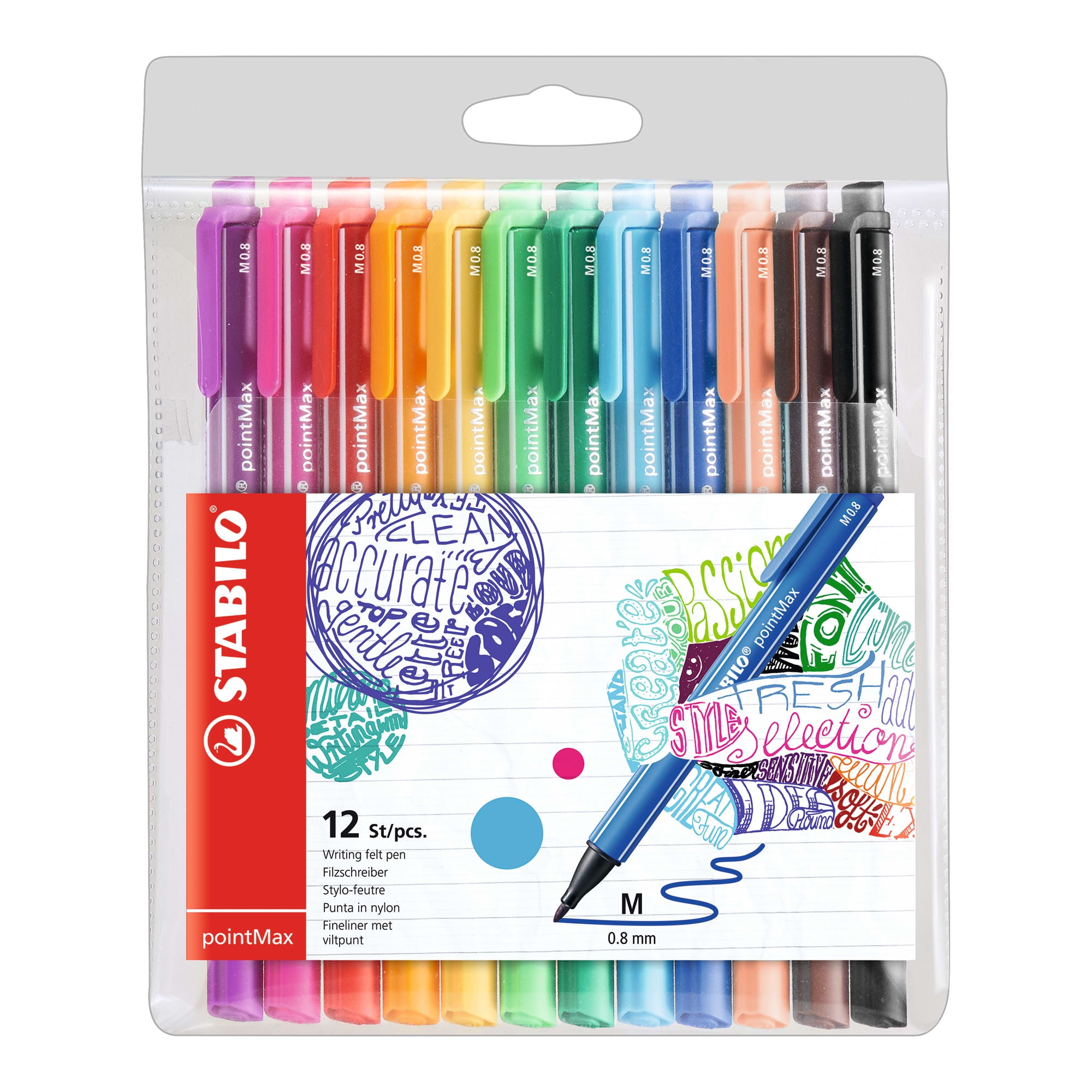 STABILO pointMax Pen Set, 12-Pens - Walmart.com
