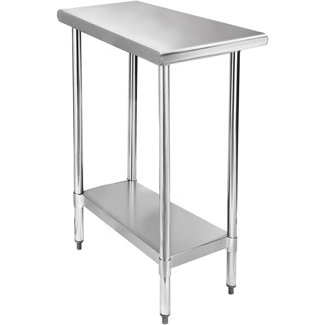 STABLEINK NSF Stainless Steel Table, 30 x 14 Inches Metal Prep & Work ...