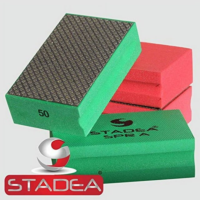 STADEA Diamond Hand Polishing Pad Electroplated Grit 50 for Granite ...