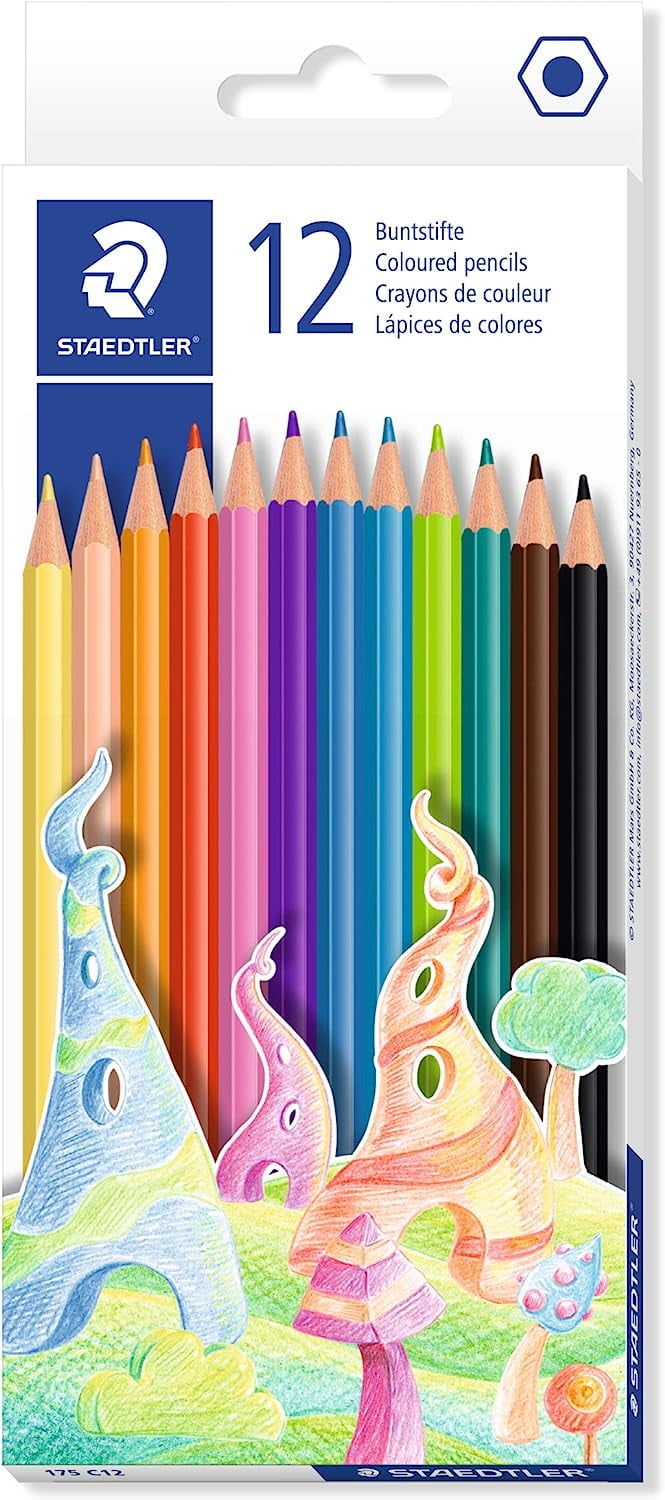 STAEDTLER 175 Wood-Free Coloured Pencils - Box of 12 Colors - Walmart.com