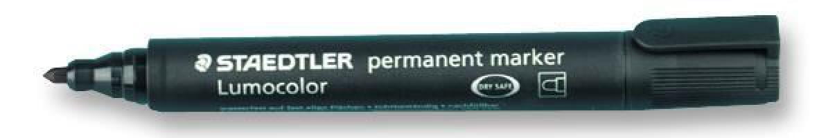 STAEDTLER - Bullet Tip Lumocolor Permanent Marker Pen - Black - Walmart.com