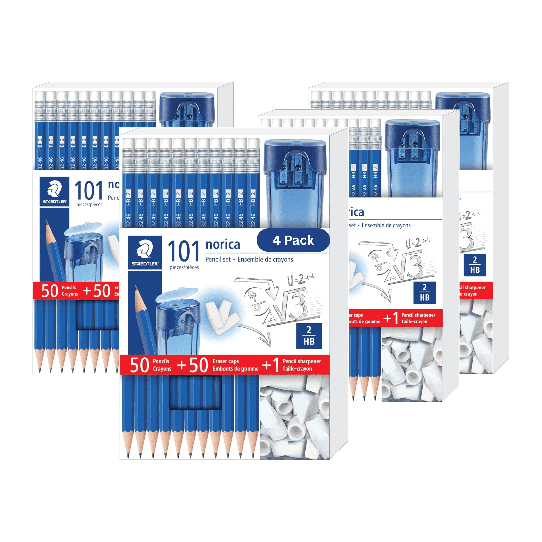 STAEDTLER Norica Pencil Set 4 Pack (4 sets of 101 pcs) - 50 Pre ...