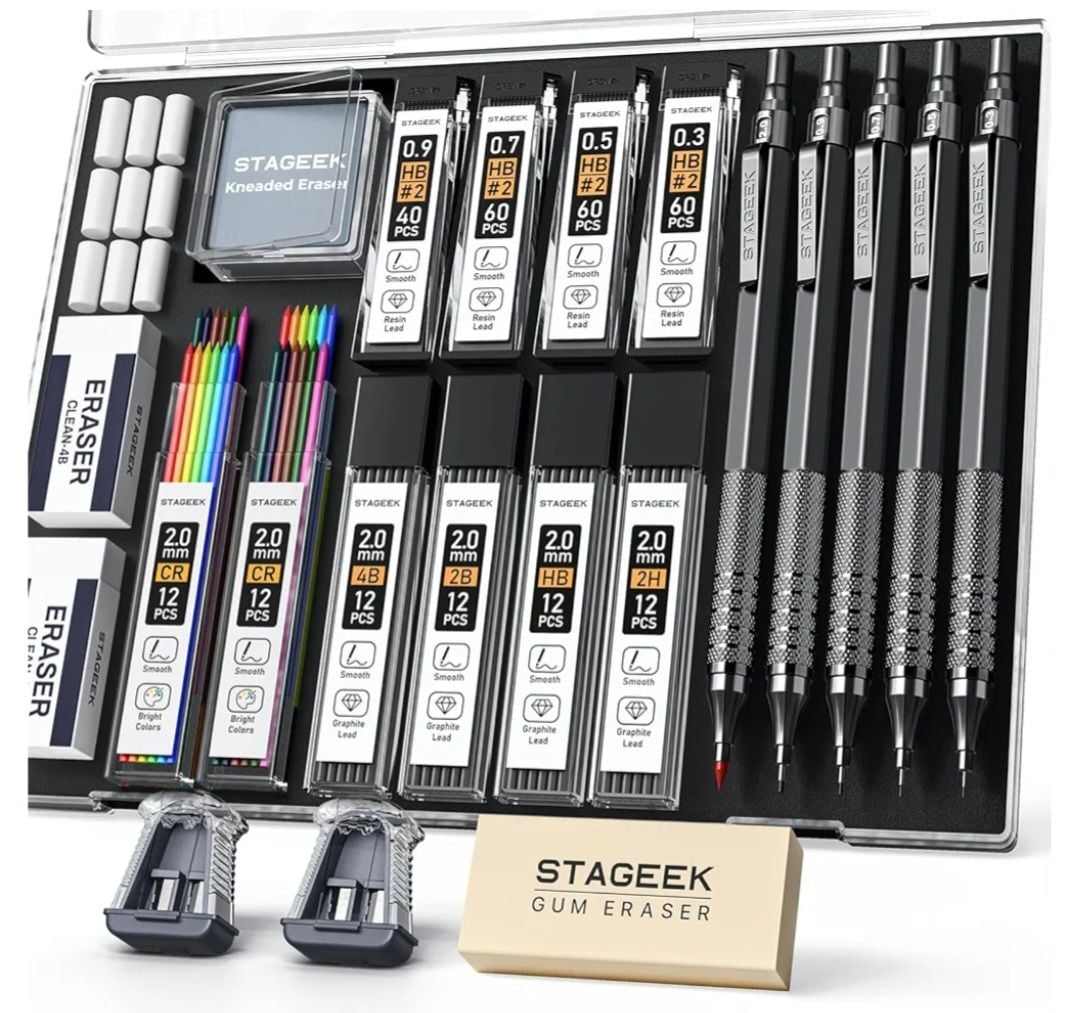 STAGEEK 37PCS Art Mechanical Pencil Set - Walmart.com