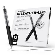 STAGEEK 12 Pack Black Gel Pens, Quick Dry Black Ink Pens, 0.5mm Fine ...