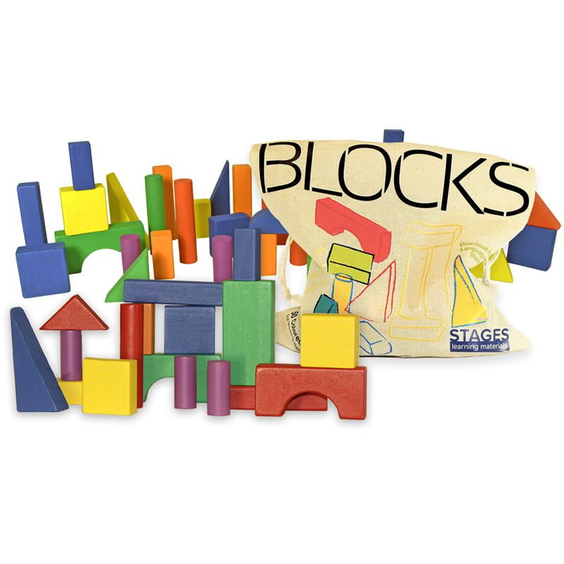 STAGES LEARNING MATERIALS Sensory Builder Blocks, Set of 50 - Walmart.com