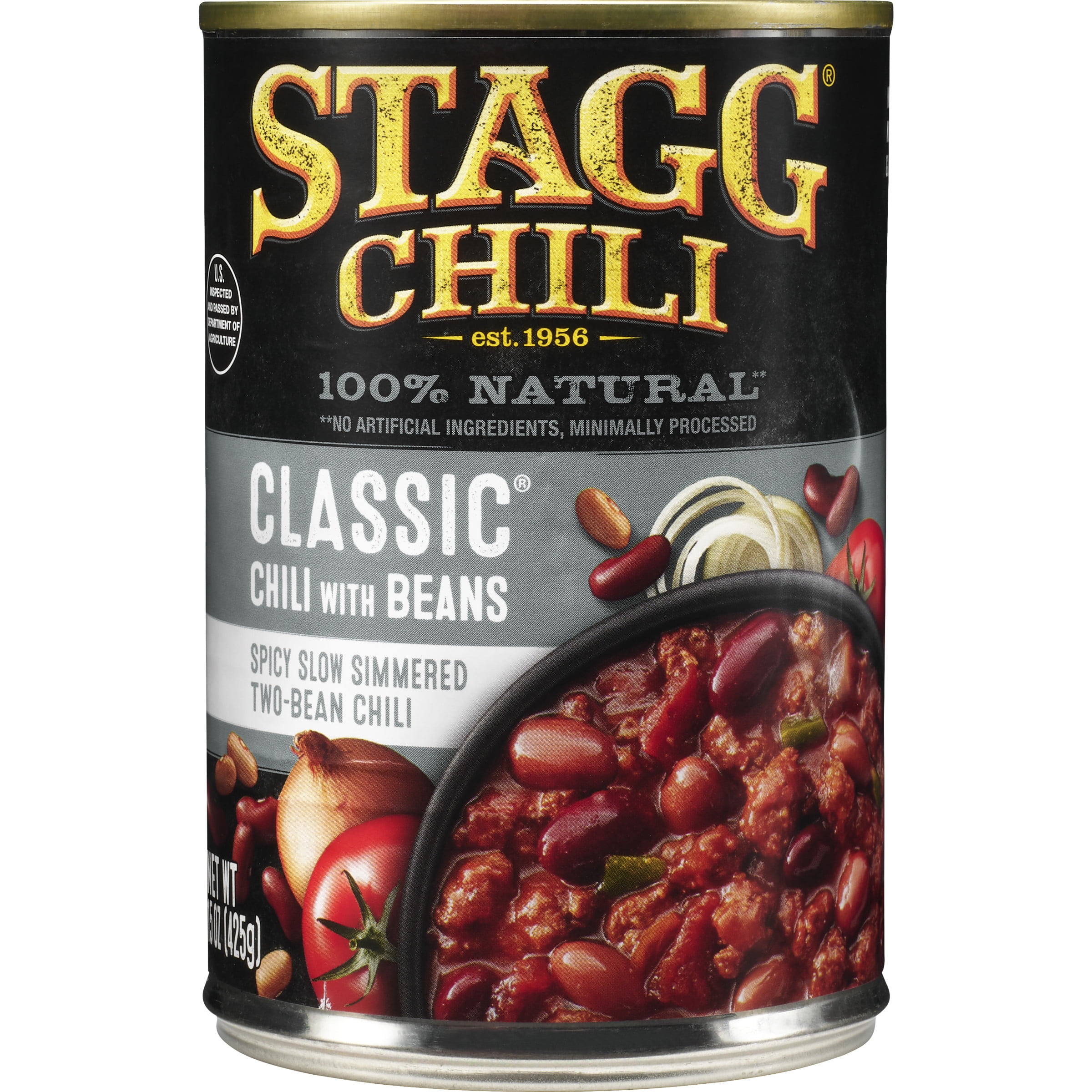 STAGG CLASSIC Chili with Beans Beef, Shelf Stable, 15 oz Steel Can ...
