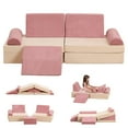 STAHMFOVER 9PCS Play Couch Sofa for Kids Convertible Creative Toddler ...