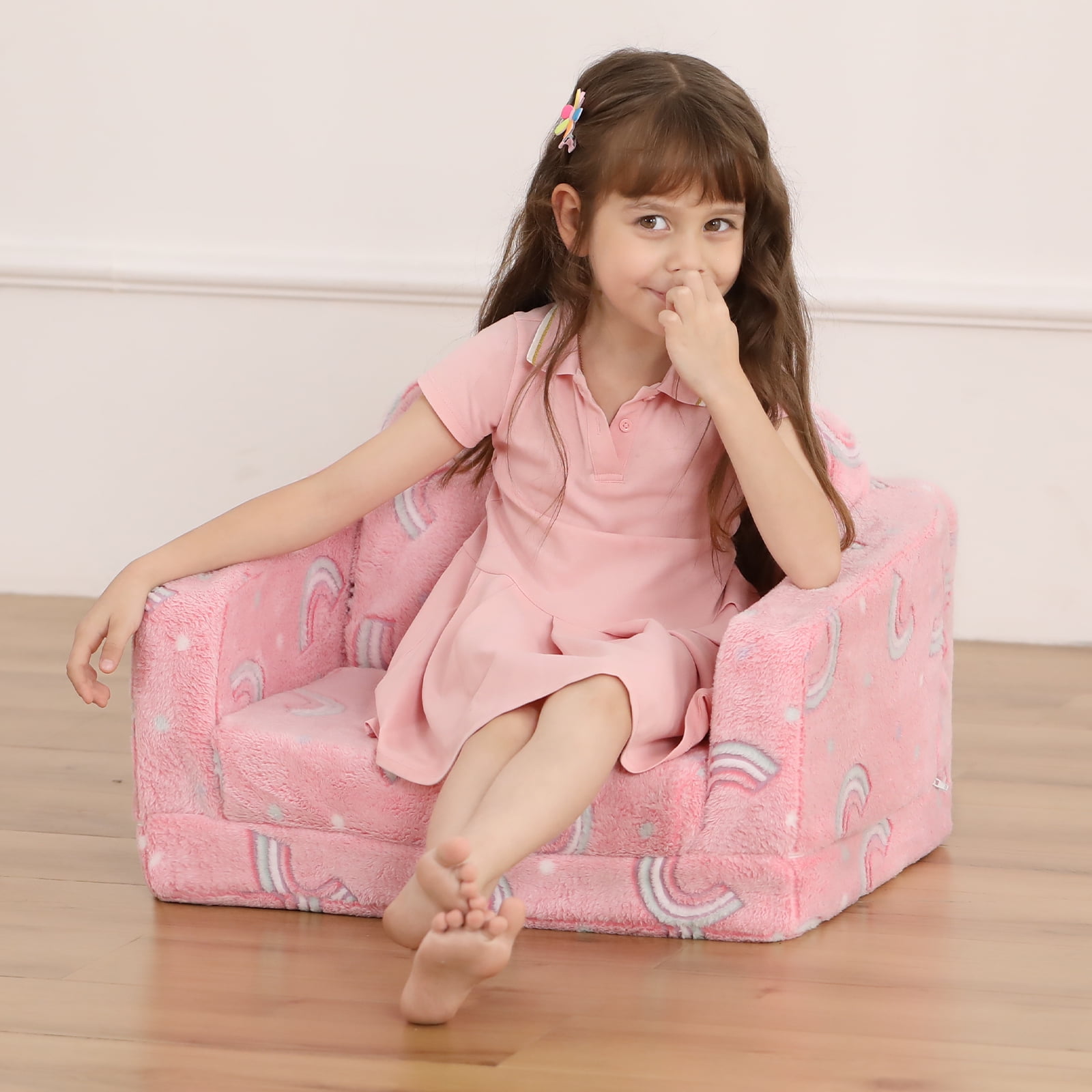 STAHMFOVER Play Couch Sofa for Kids Glow in The Dark 2 in 1 Convertible ...