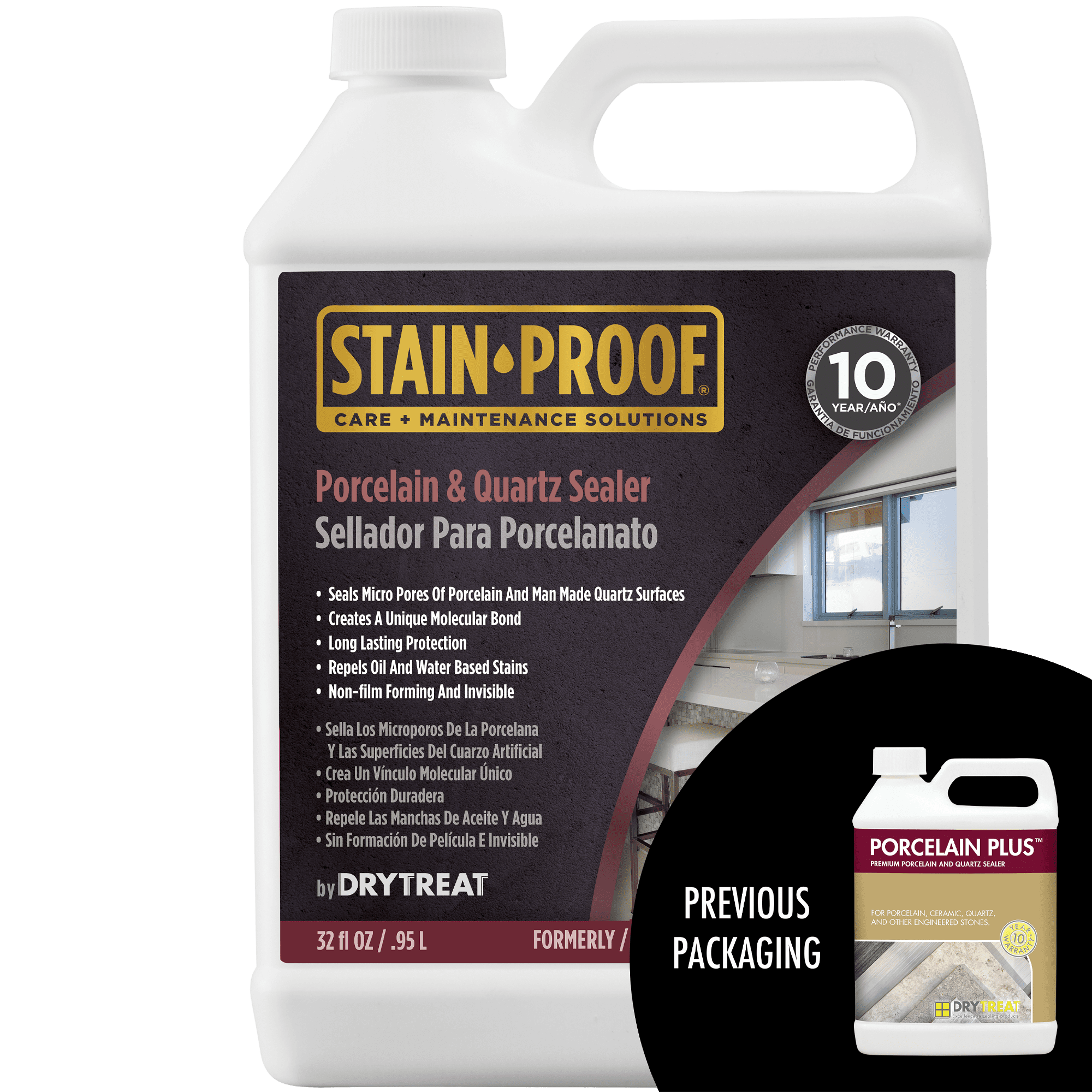 STAIN-PROOF Premium Porcelain and Quartz Sealer - Walmart.com