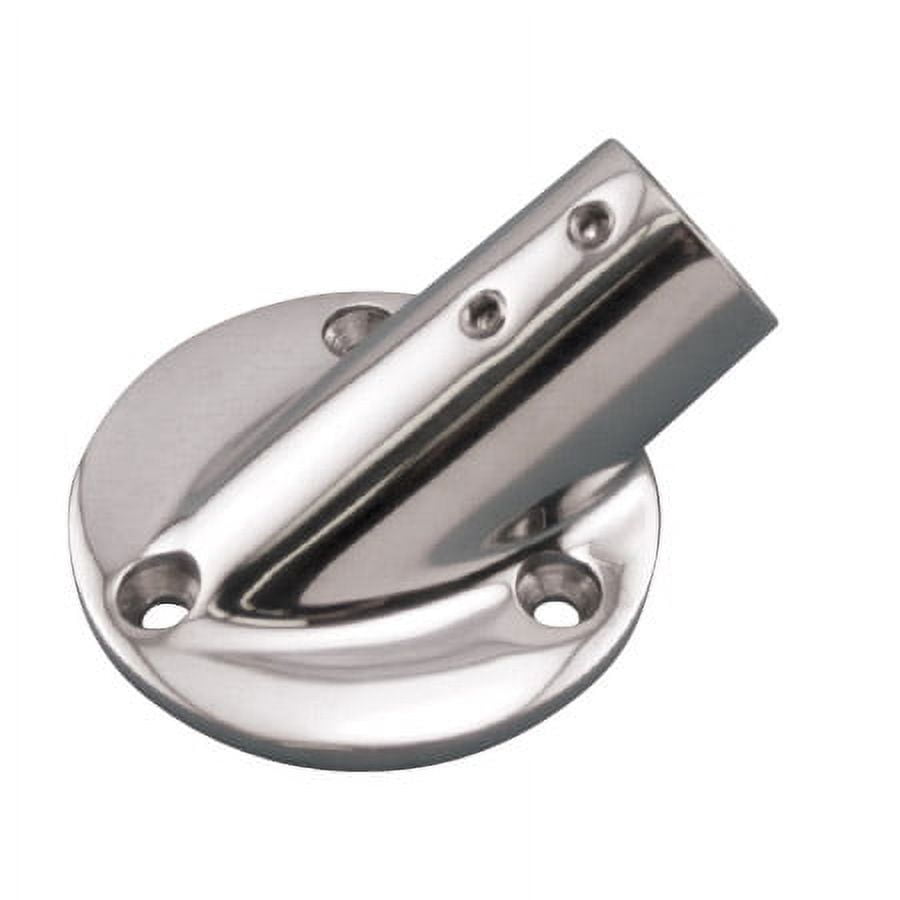 STAINLESS ROUND RAIL BASE 1" 30°, BOAT HARDWARE, DECK HARDWARE (S3650 ...