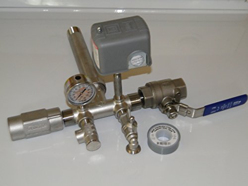 STAINLESS STEEL 1 x 11 Tank Tee Kit + UNION + VALVES Installation Water ...