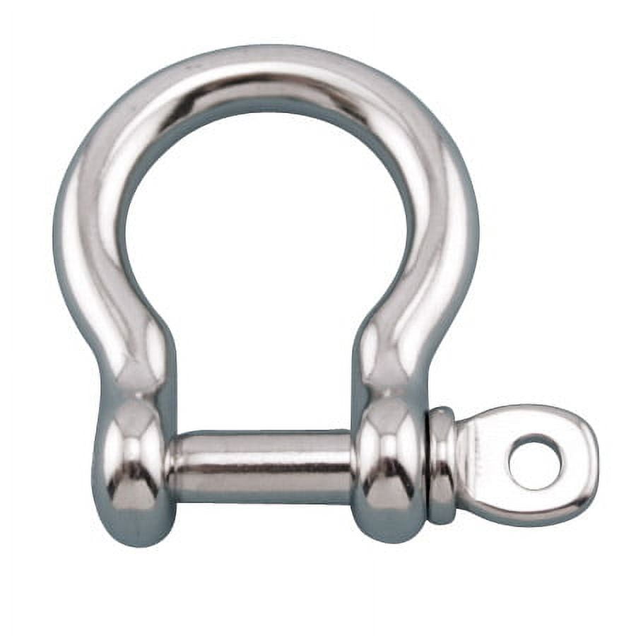 STAINLESS STEEL 316 BOW SHACKLE WITH SCREW PIN 3/8 STAINLESS STEEL 316 BOW SHACKLE WITH SCREW PIN 3/8