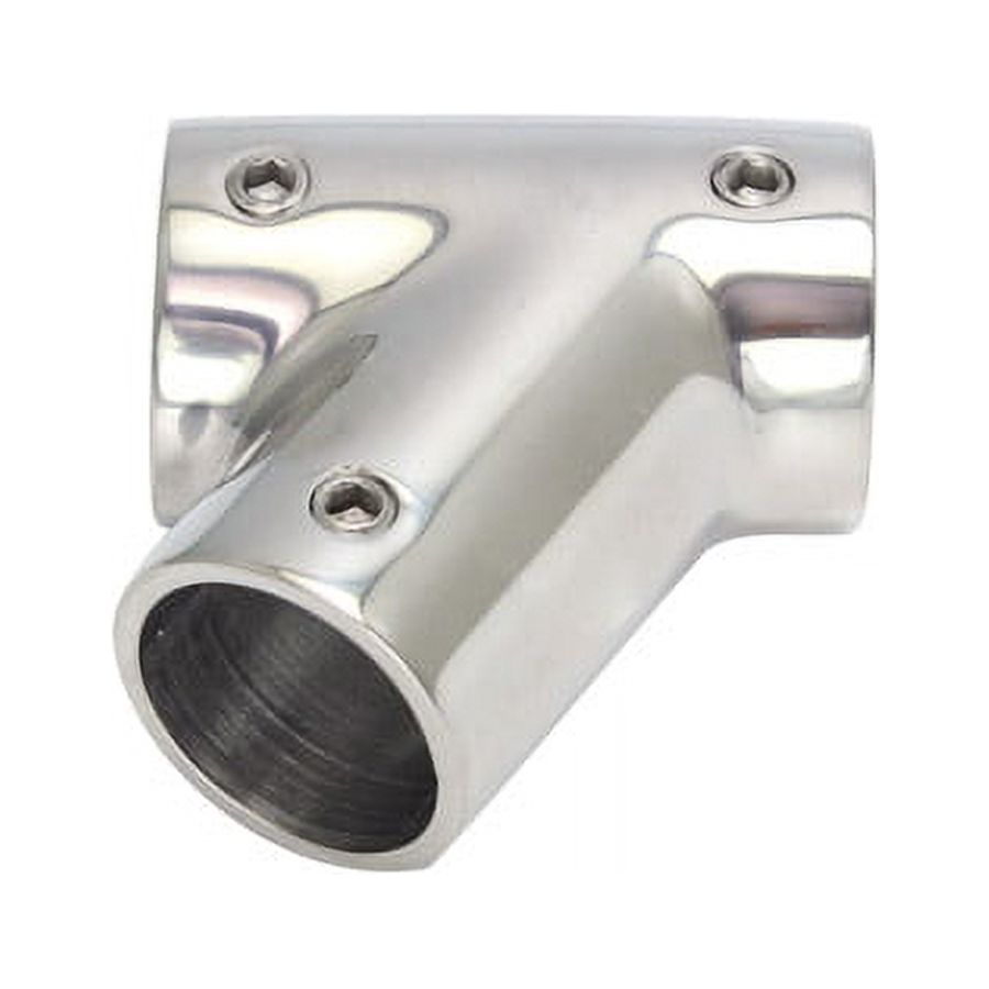 STAINLESS TEE RAIL LH 1" 60 DEG, 316 SS, BOAT HARDWARE, BIMINI HARDWARE ...