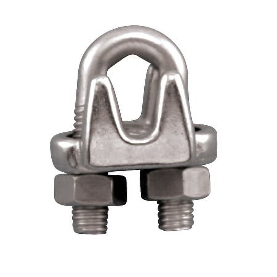 STAINLESS WIRE ROPE CABLE CLIP, WIRE ROPE CLIP,FS STYLE 3/16", 316 SS ...