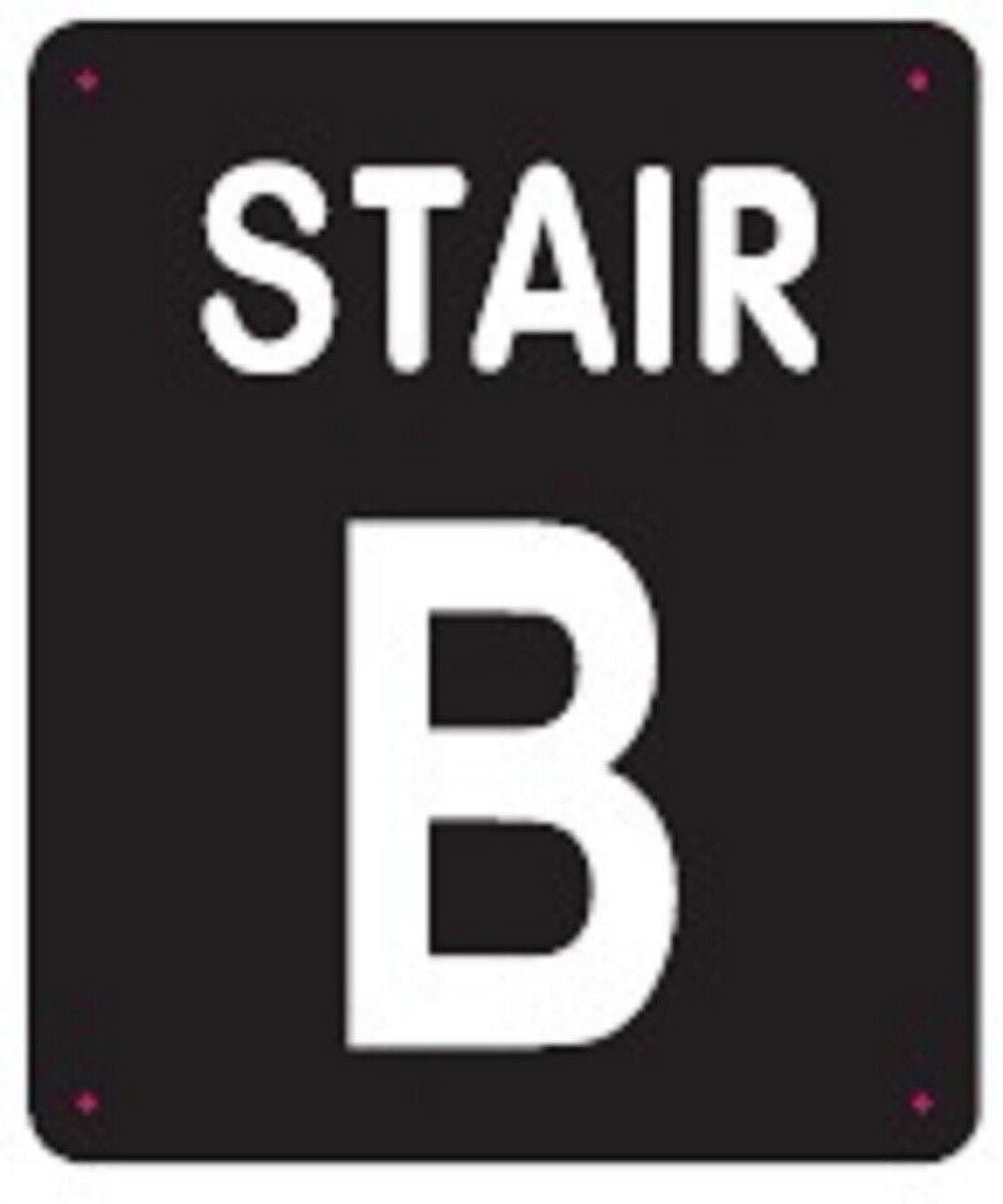 STAIR B SIGN (10X12,Black Aluminum) -ref21422 - Walmart.com