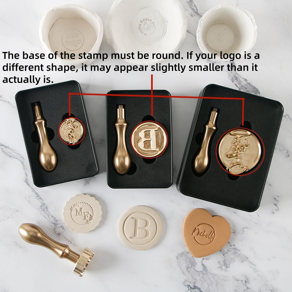 STAMTECH Clay Ceramic Stamp For Ice Cube Soap 1 1.5 2inches Custom ...