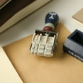 STAMTECH Custom Metal And Plastic Adjustable Roller Date Stamp with Ink ...