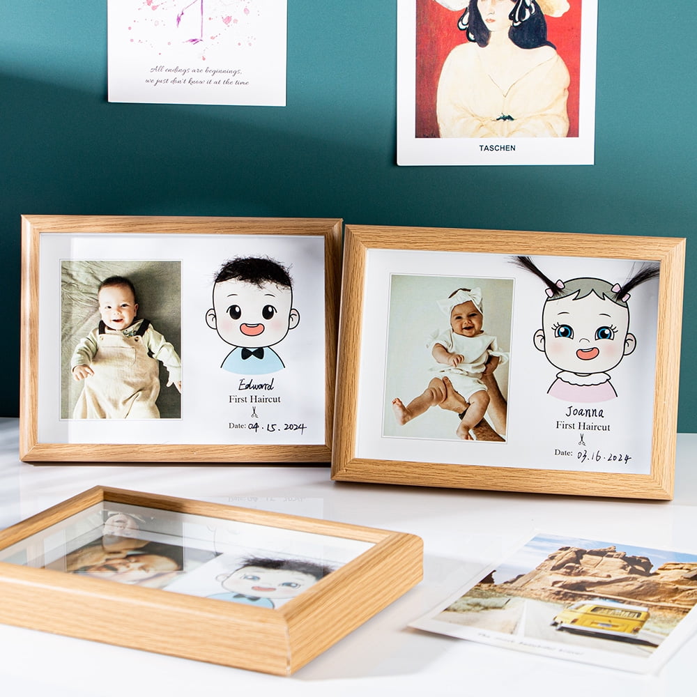 STAMTECH Customized Baby Photo Frames Wooden Baby Placenta Personalized ...
