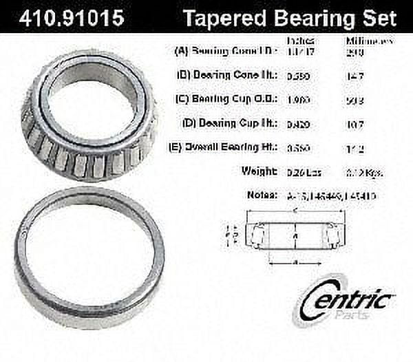 STANDARD WHEEL BEARING & RACE SET Fits select: 1966-1979 VOLKSWAGEN ...