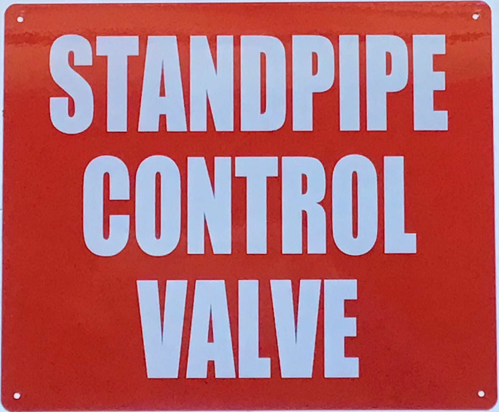 STANDPIPE CONTROL VALVE SIGN -(ALUMINUM,10X12,RED)-ref20022 - Walmart.com