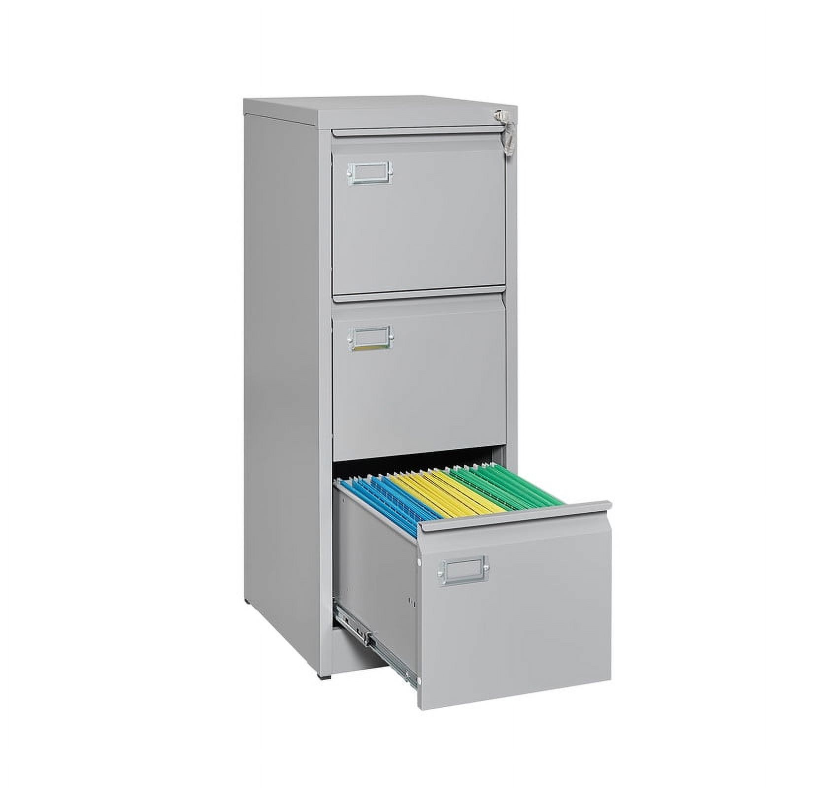 STANI 3 Drawers Vertical File Cabinets - 17.8" Deep Lockable Filing ...