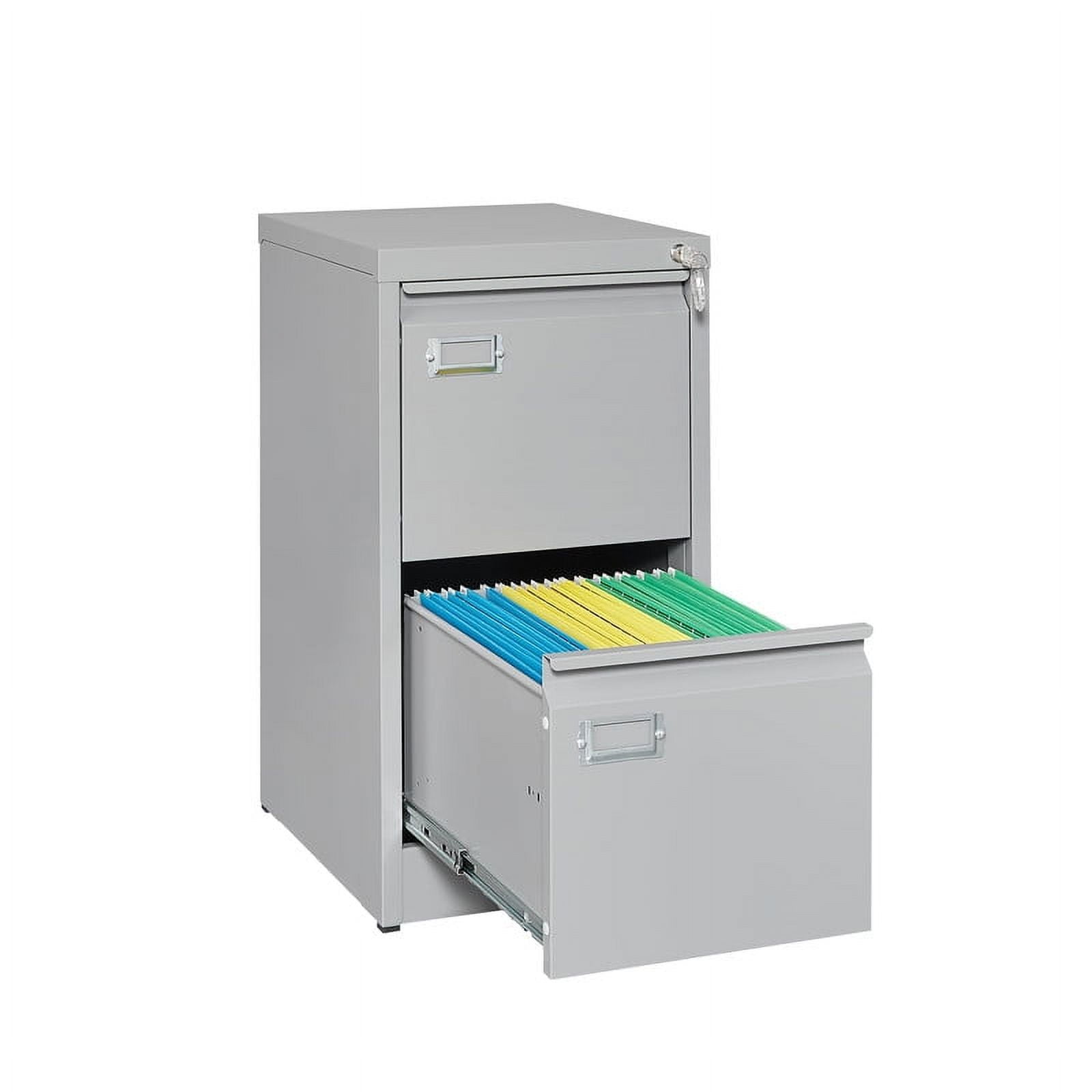 STANI 2 Drawers Vertical File Cabinets - 17.8" Deep Lockable Filing ...