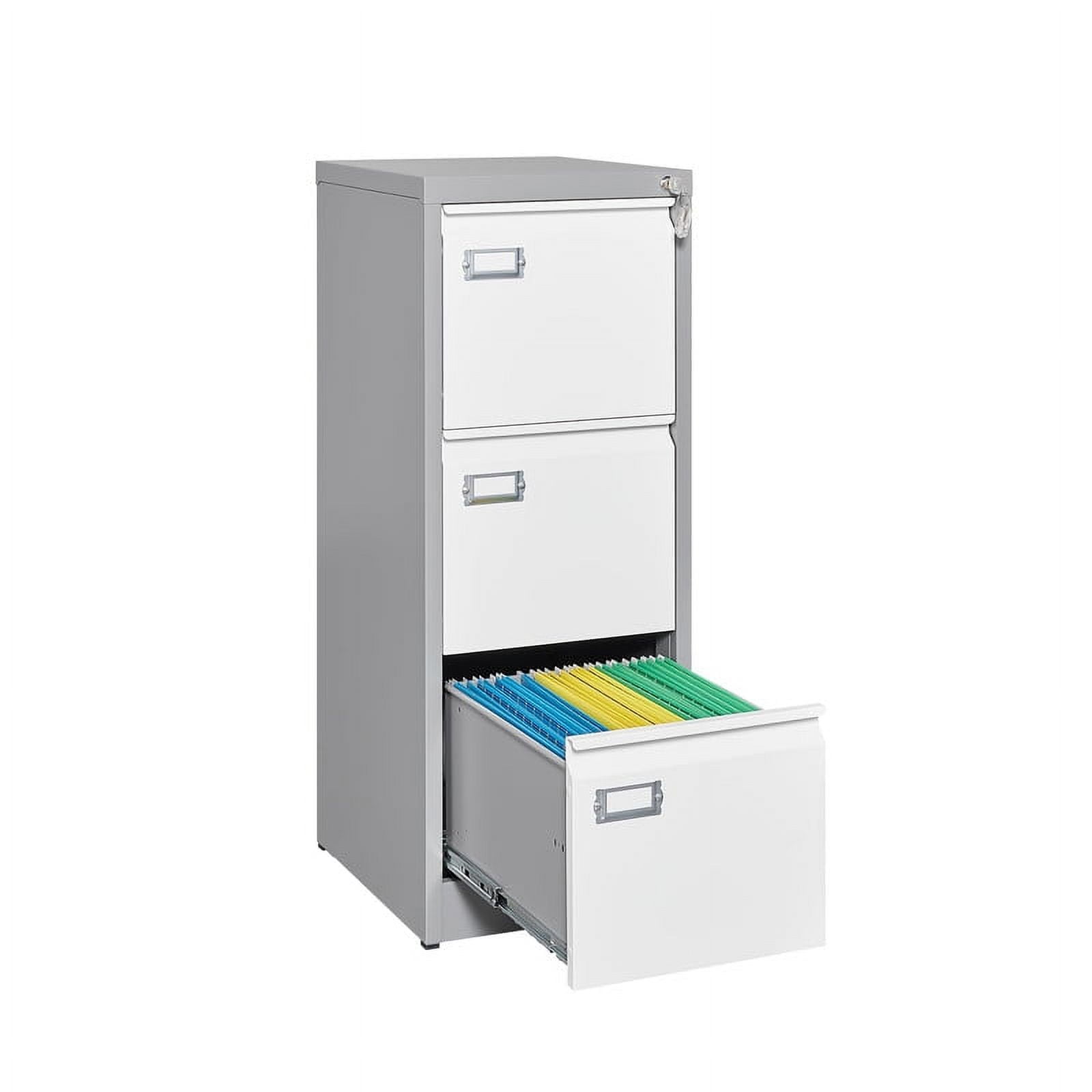 STANI 3 Drawers Vertical File Cabinets - 17.8" Deep Lockable Filing ...
