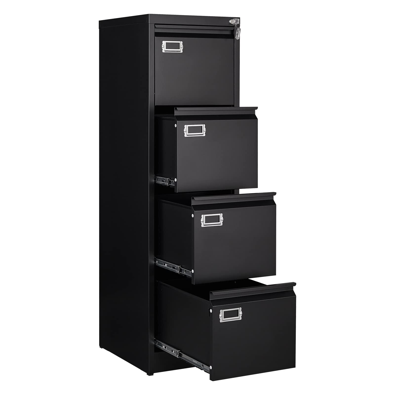 STANI 4 Drawer File Cabinets with Lock, Metal Filing Cabinet for Home ...