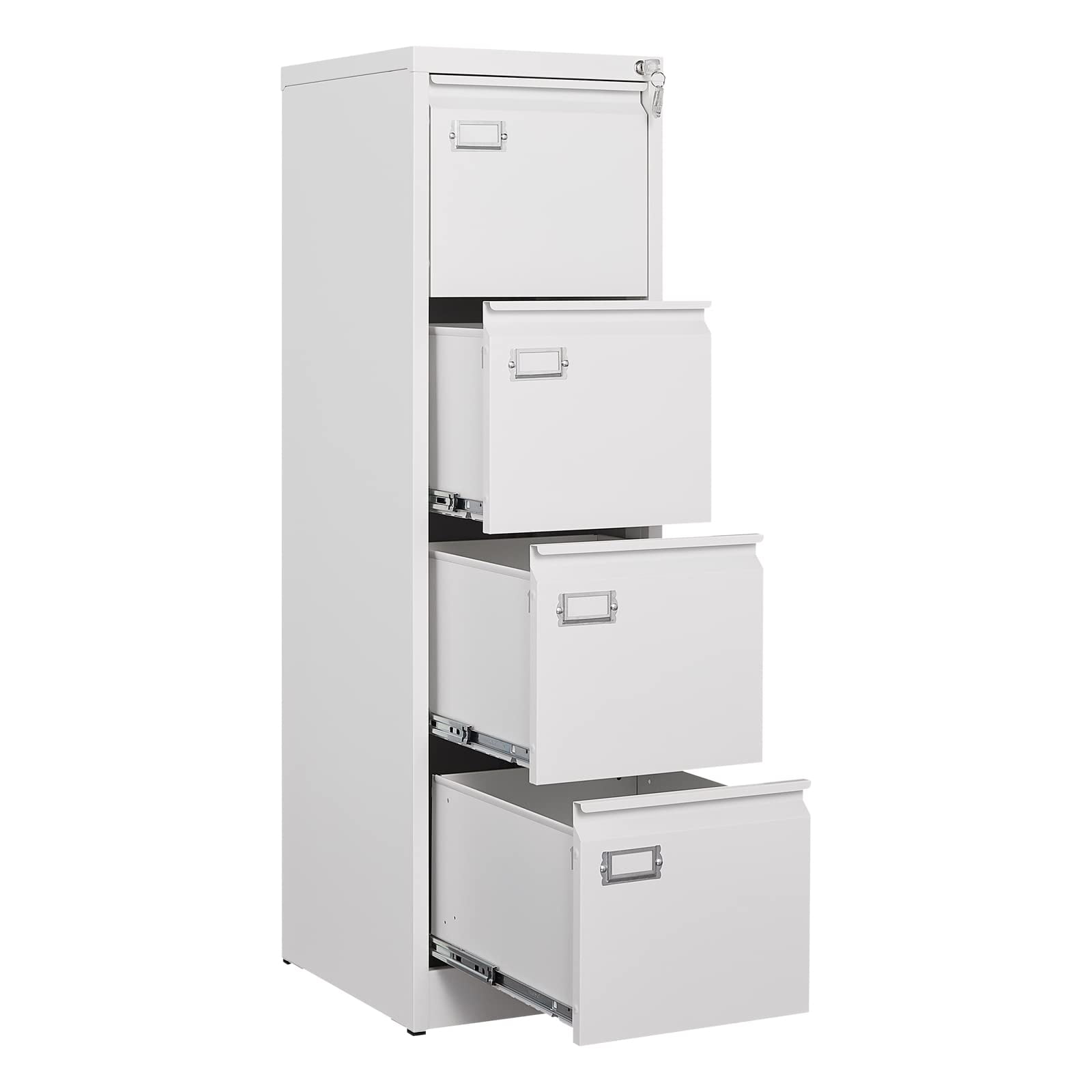 STANI 4 Drawer File Cabinets with Lock, Metal Filing Cabinet for Home ...
