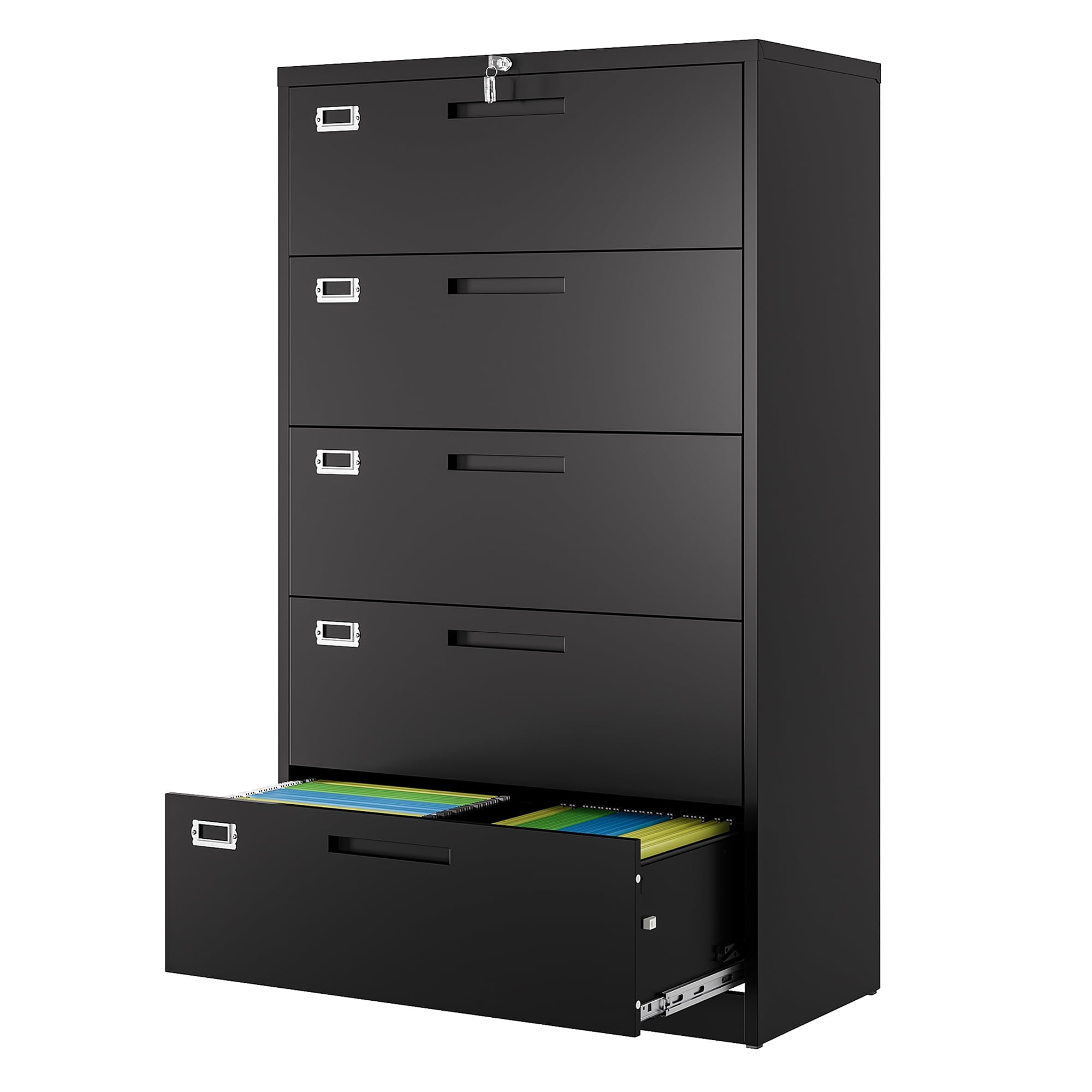 STANI 5-Drawer File Cabinet with Lock, Metal Lateral Filing, Home ...