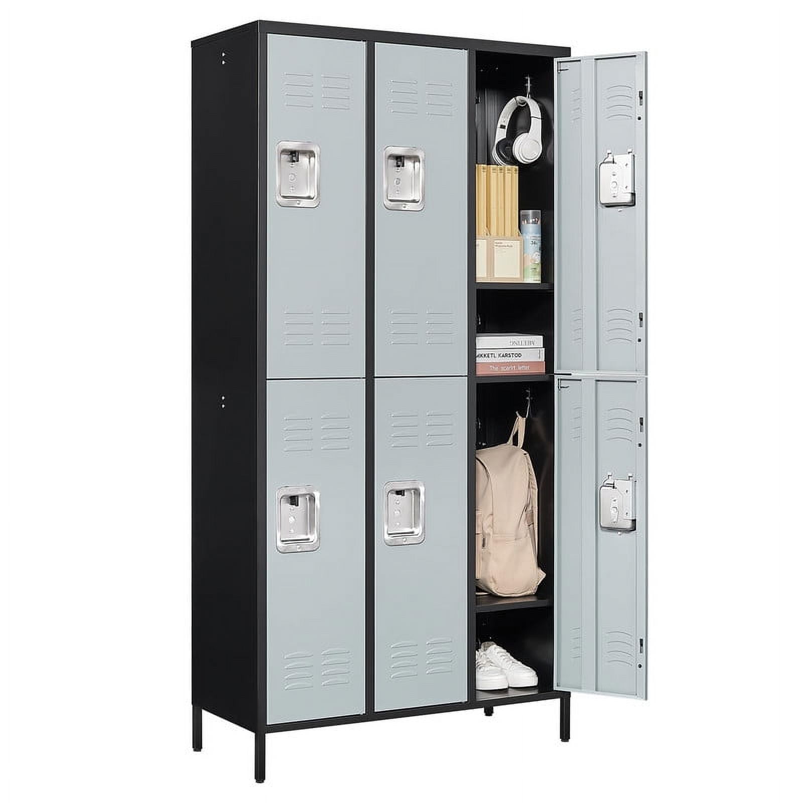 STANI Metal Locker 6 Doors Employees Locker Storage Cabinet Locker ...