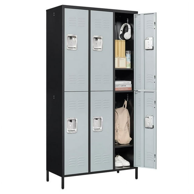 STANI Metal Locker 6 Doors Employees Locker Storage Cabinet Locker ...