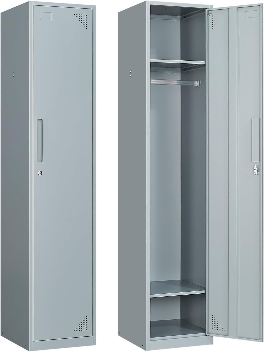 STANI Metal Locker, Metal Lockers for Employees with Lock, Storage ...