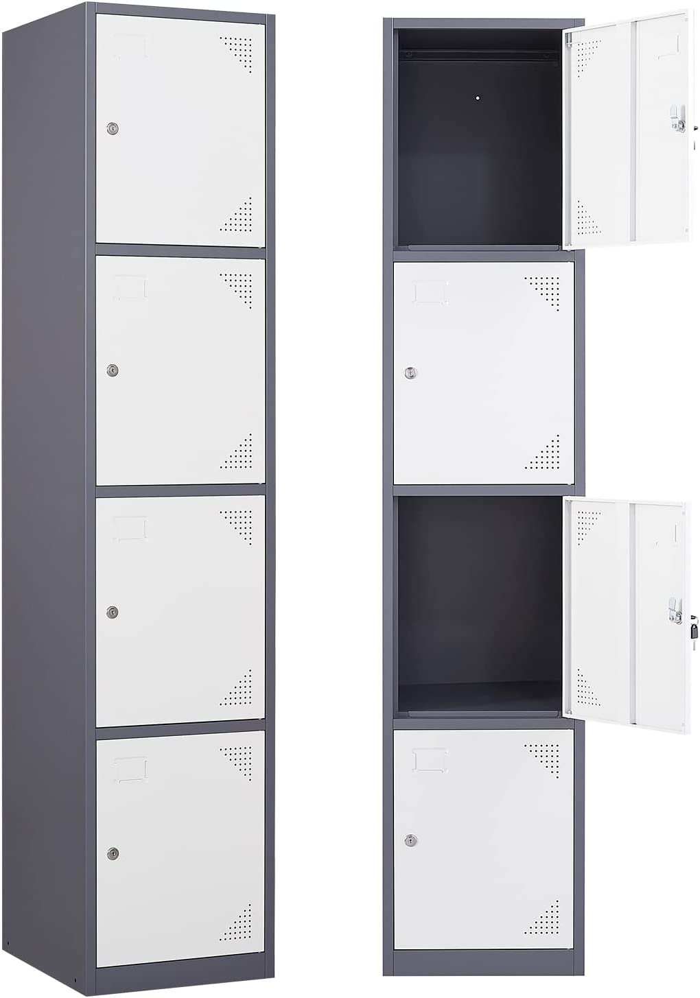 STANI Metal Locker, Metal Lockers for Employees with Lock, Storage ...