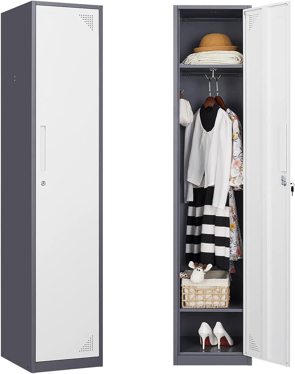 STANI Metal Locker Steel Storage Cabinet with Doors for Office School ...