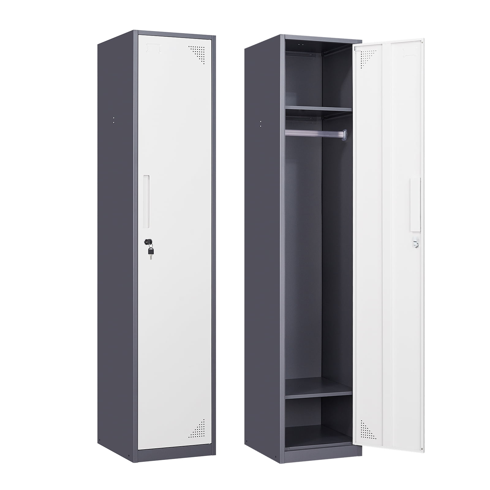 STANI Metal Locker Steel Storage Cabinet with Doors for Office School ...