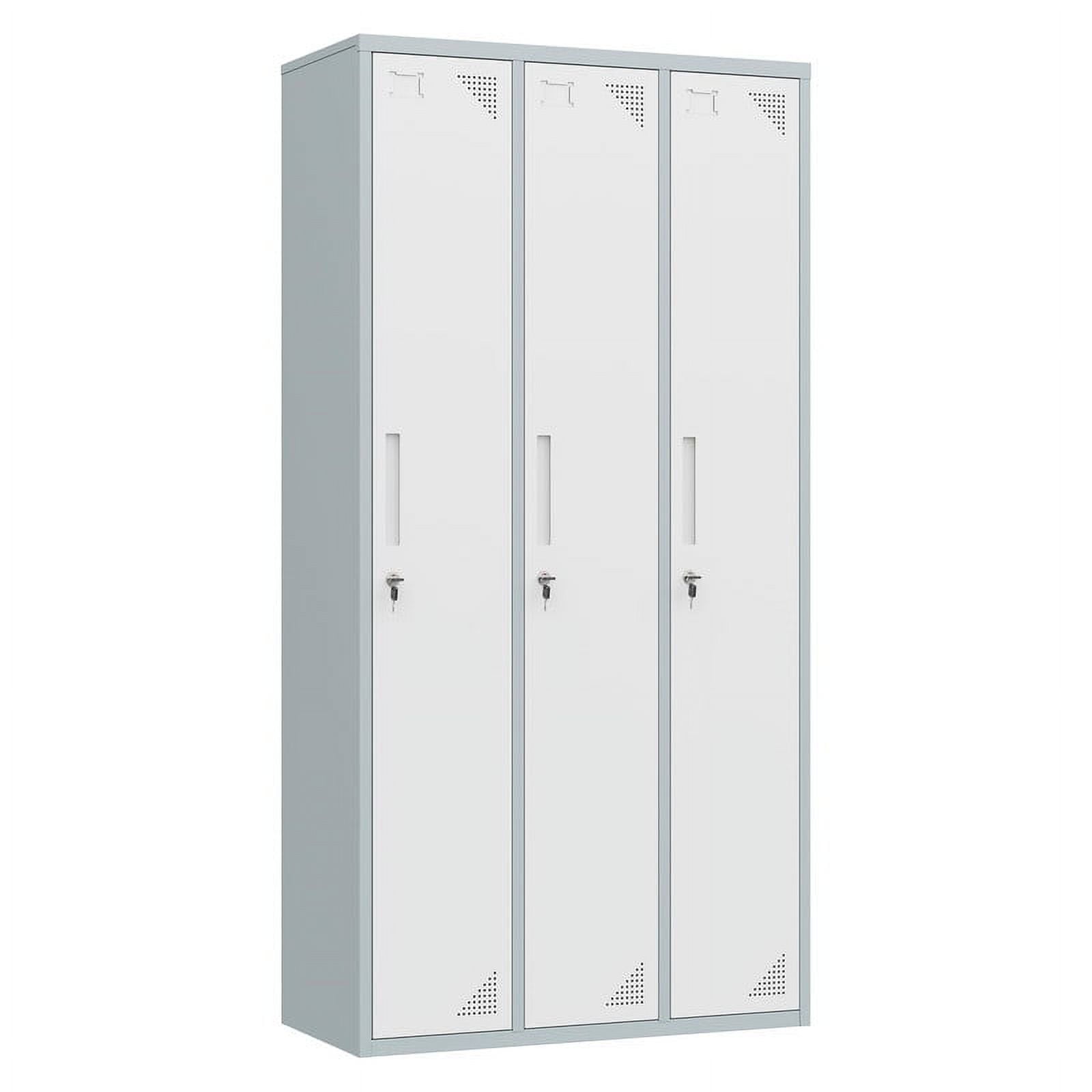 STANI Metal Lockers for Employees，71" Employees Storage Cabinet with ...