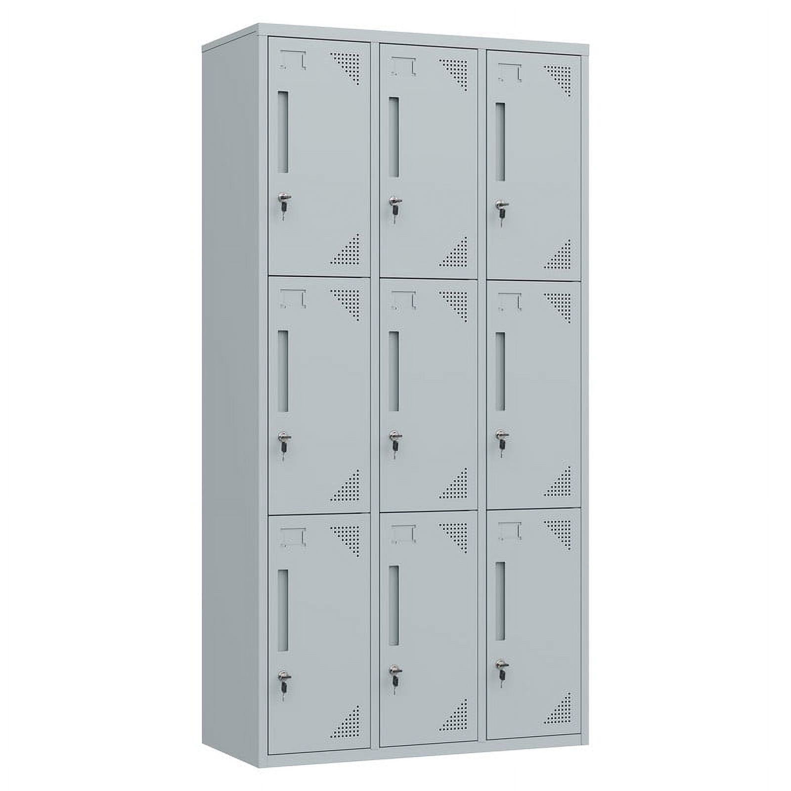 STANI Metal Lockers for Employees，71" Employees Storage Cabinet with ...