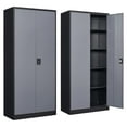 "STANI Large Lockable Metal Storage Cabinet with Adjustable Shelves, 71 ...